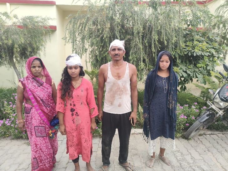 Violence over dumping of soil in fields due to land dispute
