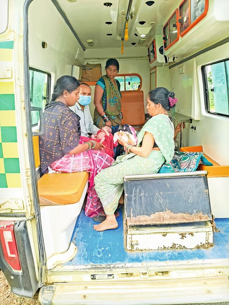 There was a cry in the ambulance, safe delivery happened due to the ...