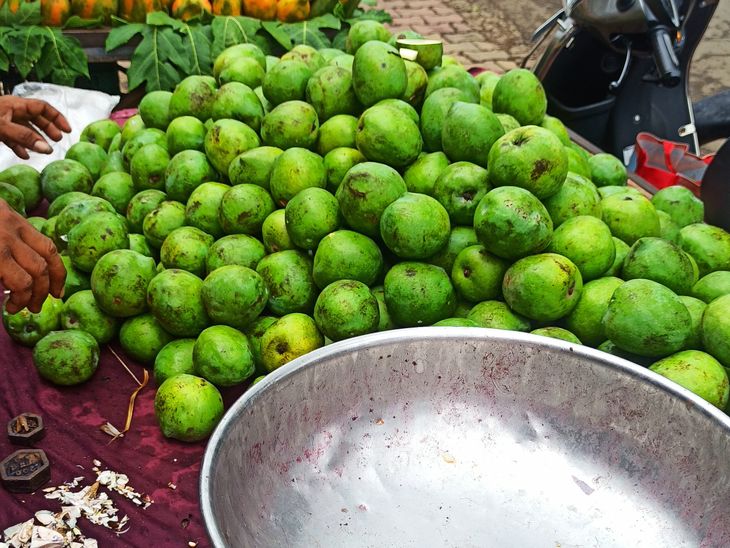 Bumper arrival of mangoes in Manawar market | मनावर के हाट में आम की ...