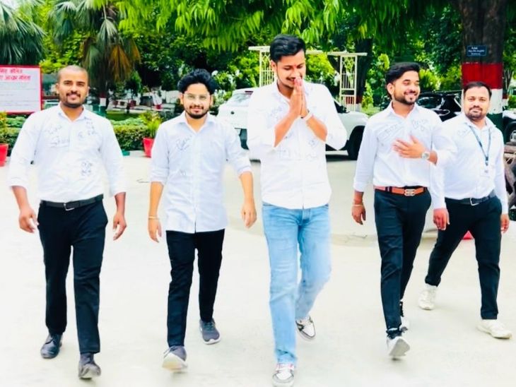 Student leader Pulkit Sharma completed his M.Sc.