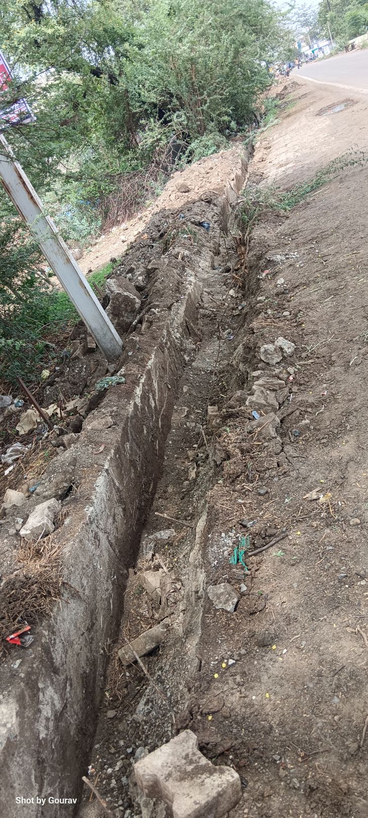 The Nagar Palika got the blocked drain of Susner Road cleaned and the ...
