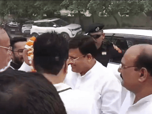 Faridabad Minister Vipul Goel statement | Congress Srijan program ...