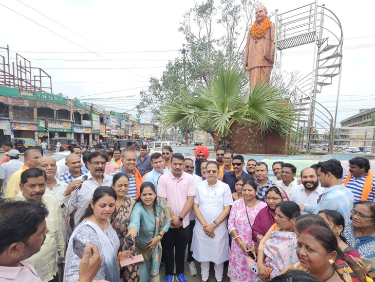 BJP's blood donation on the death anniversary of Dr. Shyamaprasad Mukherjee