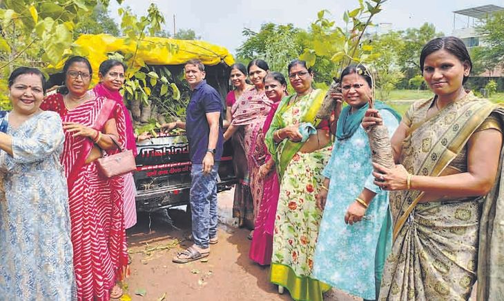tree planting program launched | पौधरोपण कार्यक्रम की शुरुआत की - Baran News | Dainik Bhaskar