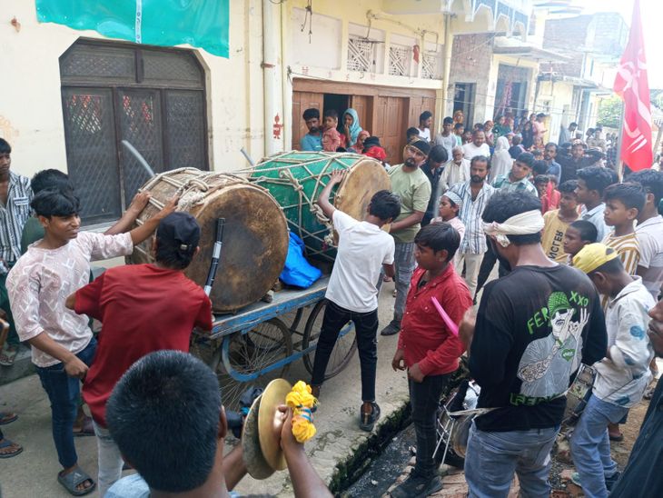 Seventh procession in Maskanwa of Gonda | गोंडा के मसकनवा में सातवीं का ...