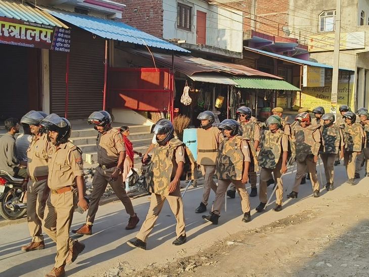 Security tightened in Bhatni for Muharram | मोहर्रम को लेकर भटनी में ...