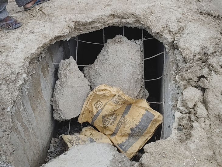 Use of inferior material in the construction of drain worth crores ...