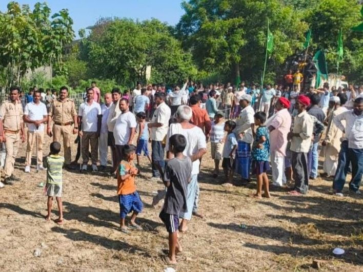 Procession taken out on the ninth night of Muharram in Kushinagar ...