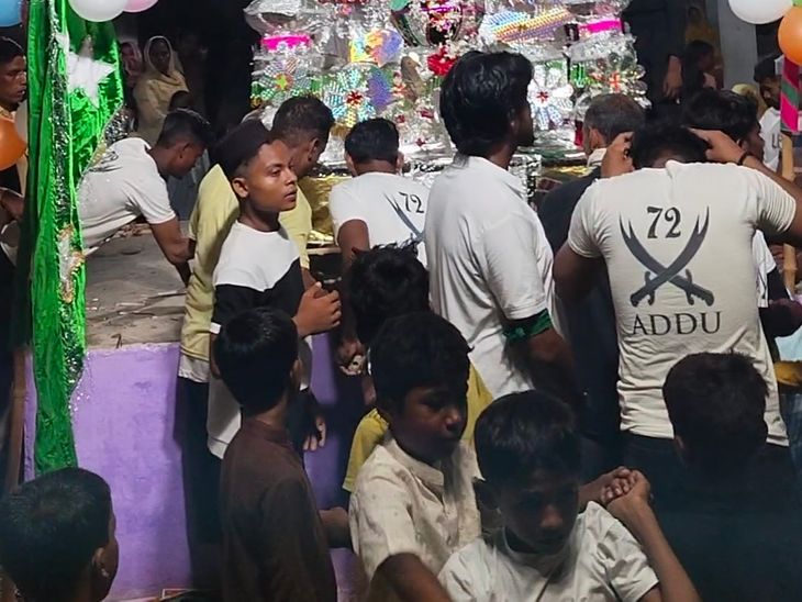 Tajia procession on Muharram in Dhamdhama village | धमधमा गांव में ...