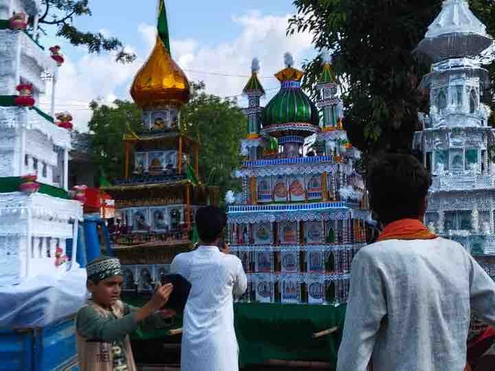 Tajia procession took place on the occasion of Muharram in Rampur Garh ...