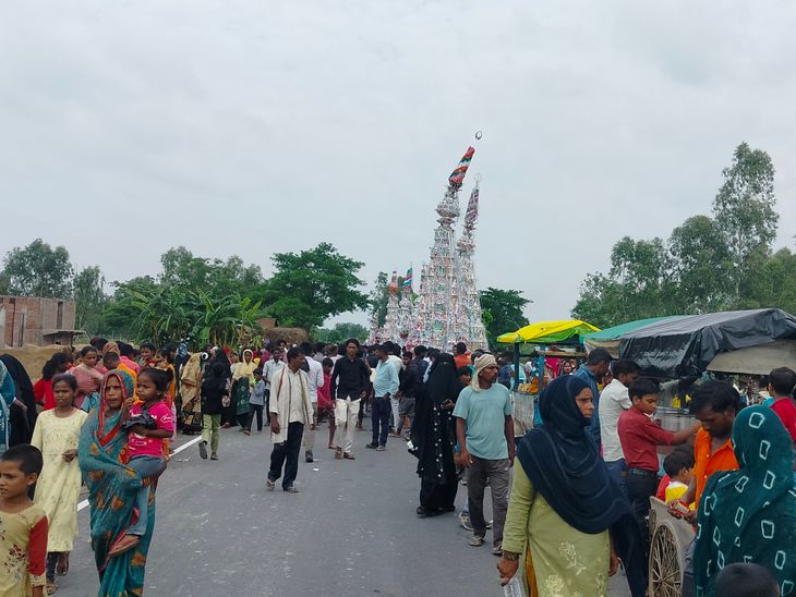 Tajia procession took place in three villages on Muharram | मोहर्रम पर ...