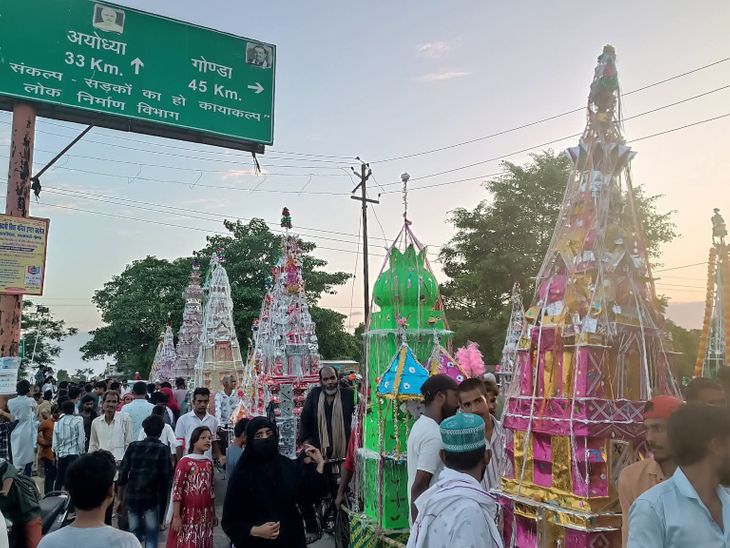 Muharram procession took place in Maskanwan | मसकनवां में मोहर्रम का ...