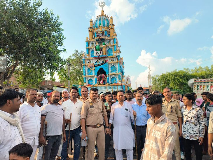 Tajia procession took place in Ghatampur on the occasion of Moharram