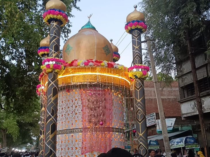 Tajia procession took place in Pakribarawan on the occasion of Moharram