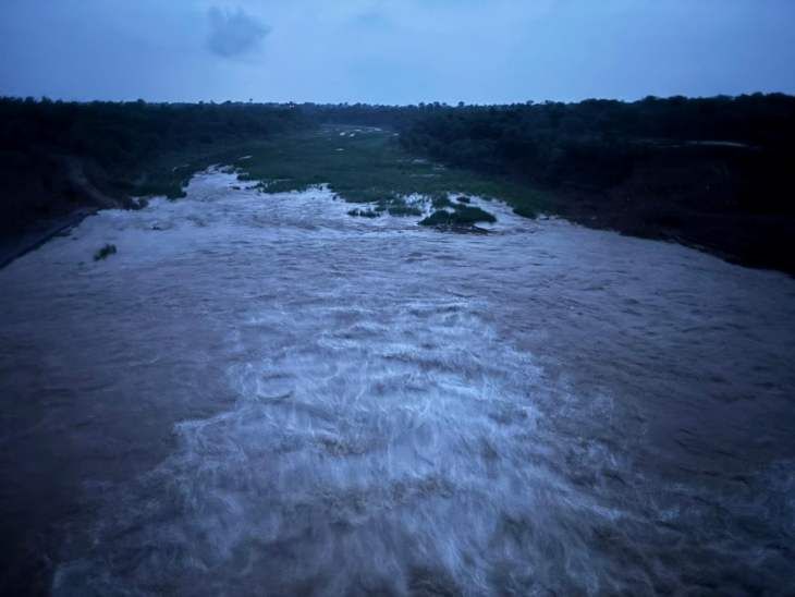 Two gates of Panchana dam were opened after water level increased | जल ...