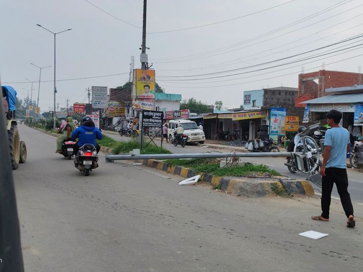 New security arrangements at Bhanpur intersection of Rudhauli