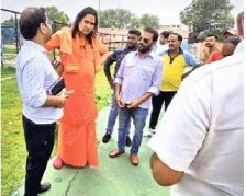 Chaugan Stadium; Flaws found in Smart City work, dampness on walls ...