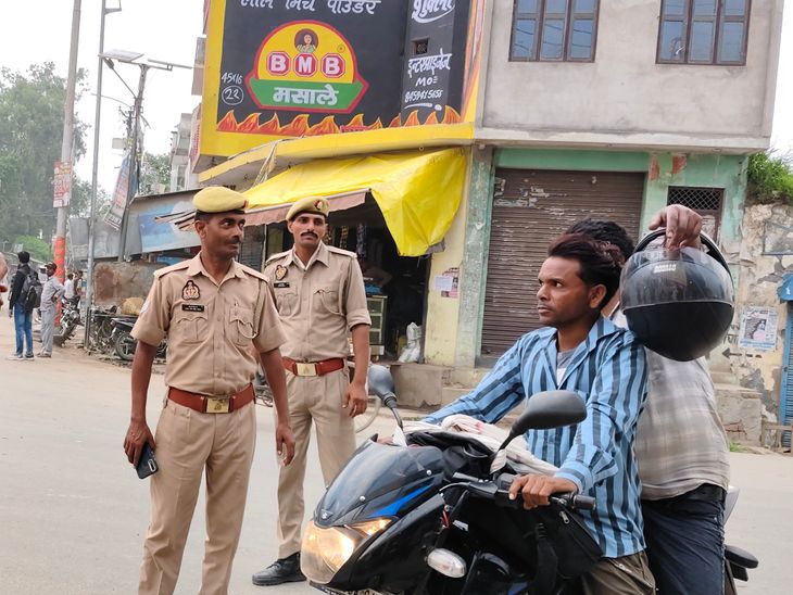 Action taken against those who break traffic rules in Bilgram ...