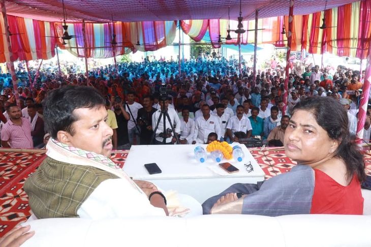 Laying of foundation stone for widening and strengthening of Dhamdaha ...