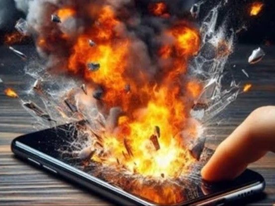 Mobile exploded in pocket in Gorakhpur | गोरखपुर में जेब में रखा मोबाइल ...