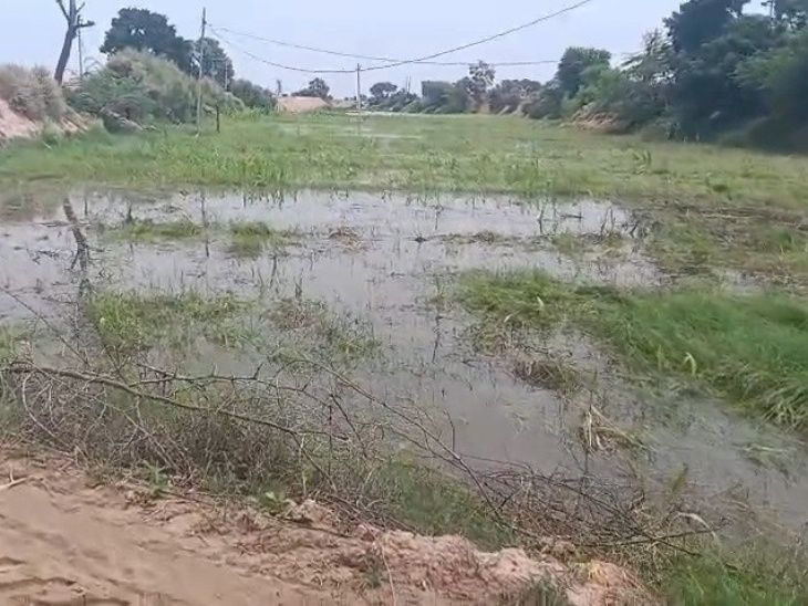 The water of Ghaggar river reached the villages of Jaitsar ...