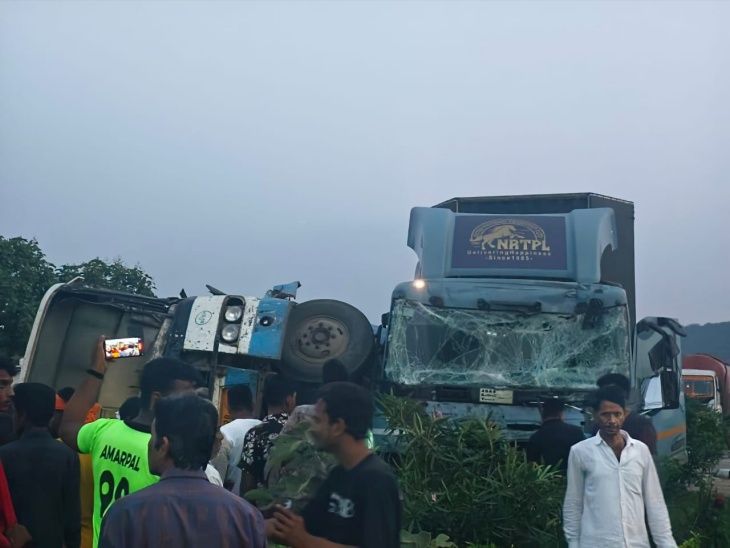 16 people injured in a road accident in Baran | बारां में सड़क हादसे ...
