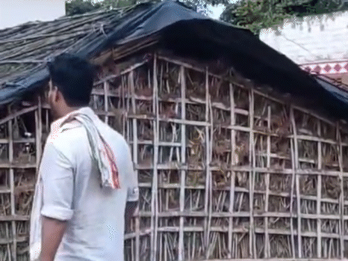 Demonstration with weapons-swords and sticks in broad daylight in Supaul | सुपौल में दिनदहाड़े ...