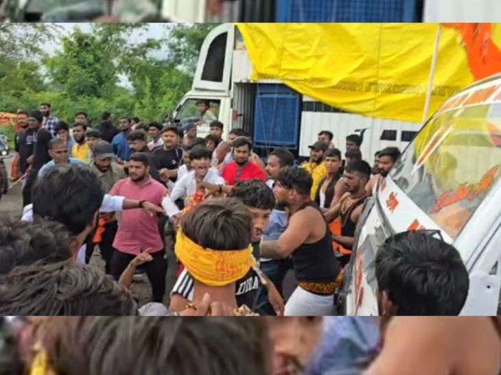 Fight between DJ operators and Kawadis in Simrol of Mhow | महू के ...