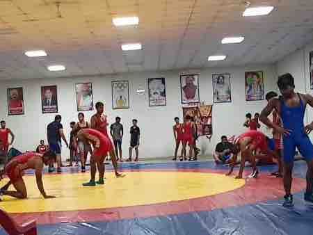 Under-17 wrestling competition at Syed Modi Railway Stadium | सैयद मोदी ...