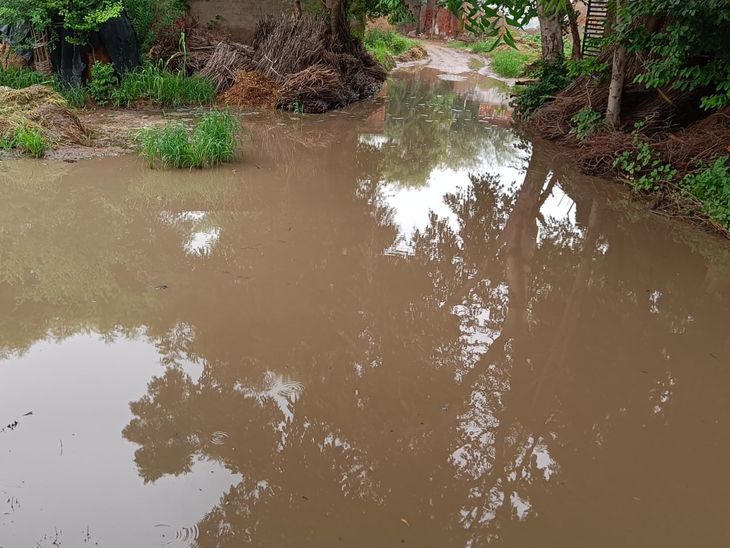 Villagers are troubled by waterlogging on Khawaspur-Manoharpur road ...