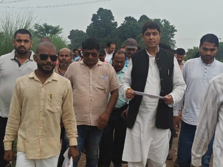 MP reached flood affected village of Manda