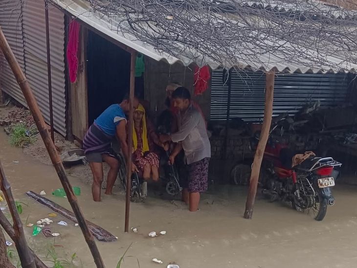 It has been raining in Kukha Rampur for 24 hours