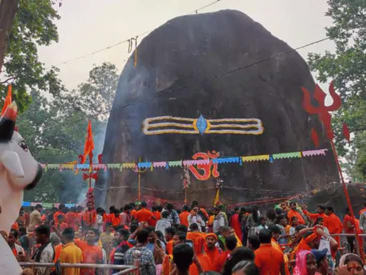 Last Monday of Sawan Hatkeshwar Nath decorated in Khatu-Shyam form ...