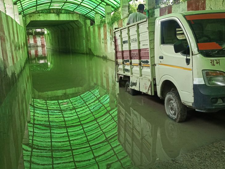 The railway department installed a pumping set to remove water from the ...