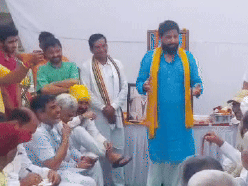 Rohtak Mahipal Dhanda Naveen Jaihind Education Minister Condolence meet ...