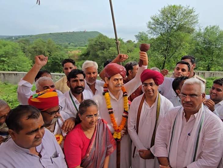 Unveiling of the statue of Colonel Kirori Bainsla in Karauli | करौली ...