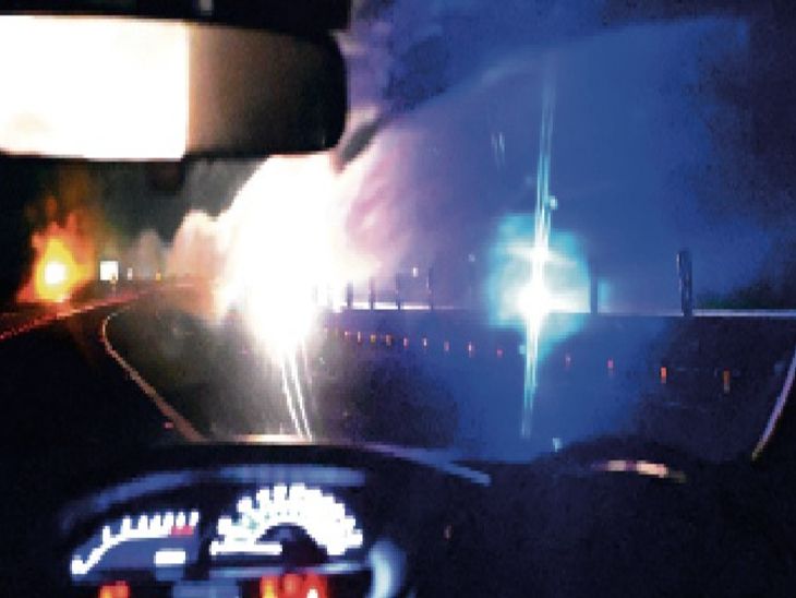 Jaipur-Bandikui Expressway; Nothing is visible at night due to high ...