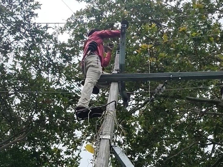 Fault in power line disrupted power supply to half a dozen villages
