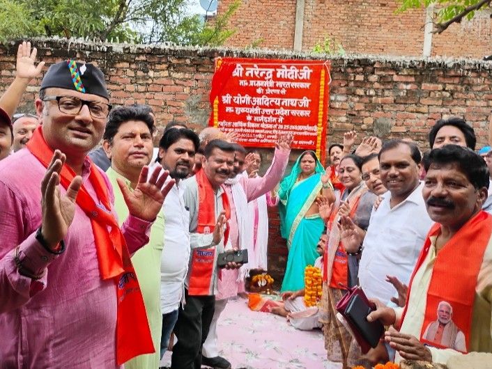 Construction of two roads from MP fund in Rampur