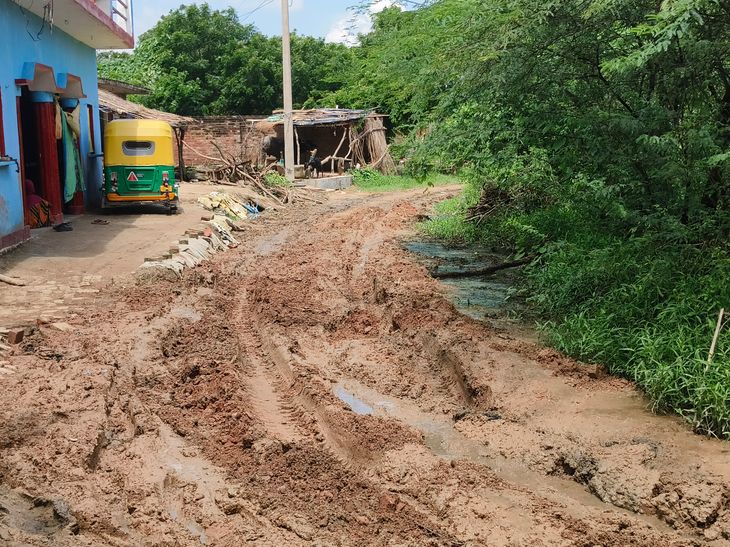 Hardu's deserted Kheda-Purvadhani road is dilapidated | हरदू के सूनी ...