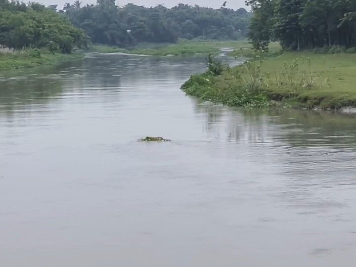 The body of a woman was found floating in the Baghla river