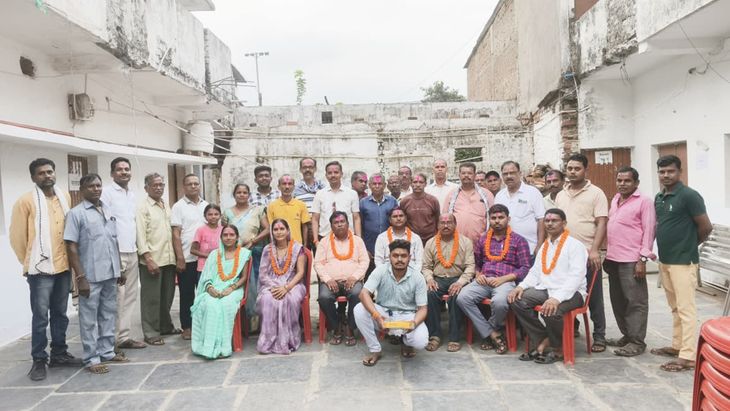 Churaman Lal was elected president of Station Maroda unit Sahu Samaj ...