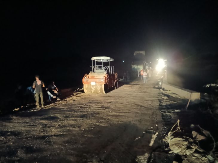 After 18 days, traffic resumed from Papadi Mej river culvert on Mega ...