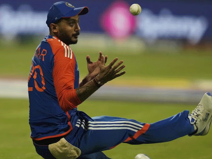 Asia Cup 2025 - India vs Oman Asia Cup 2025:axar-patel-head-injury ...