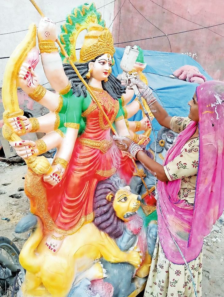 Establishment of eternal flame for nine days, Durga Saptashati will be ...