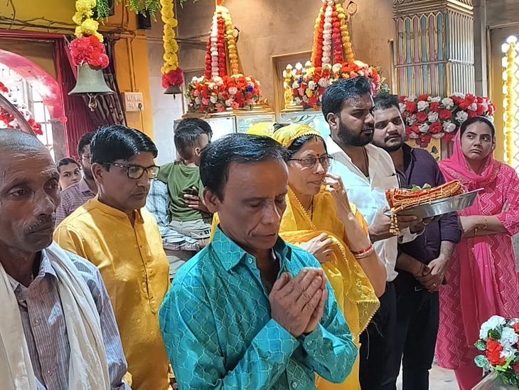 On the first day of Navratri in Balaghat, Kalash installation was done ...