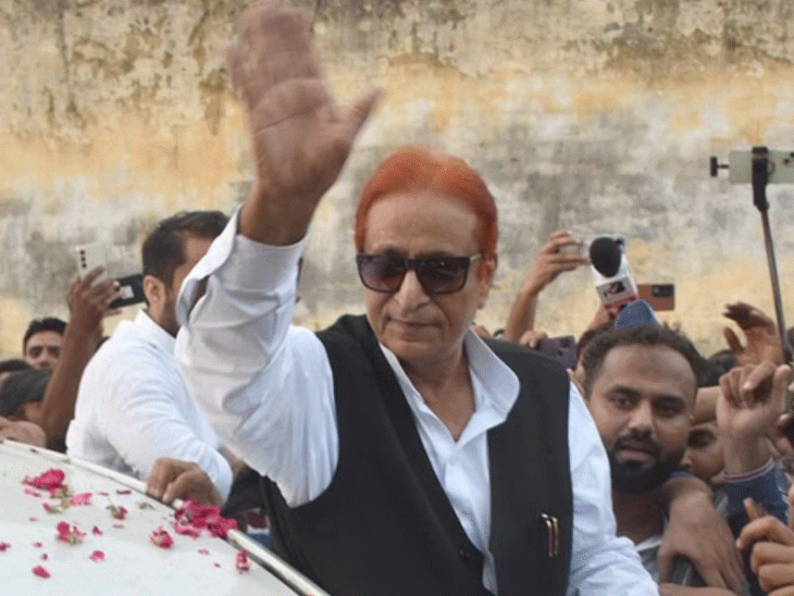 Crowds gathered at Azam Khan's house, SP MP did not come
