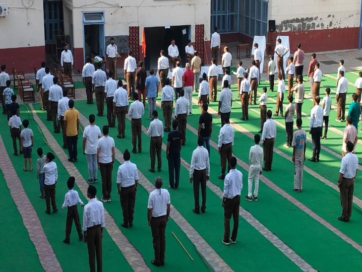 Bhiwani RSS 100 years completion Path Sanchalan program volunteers ...