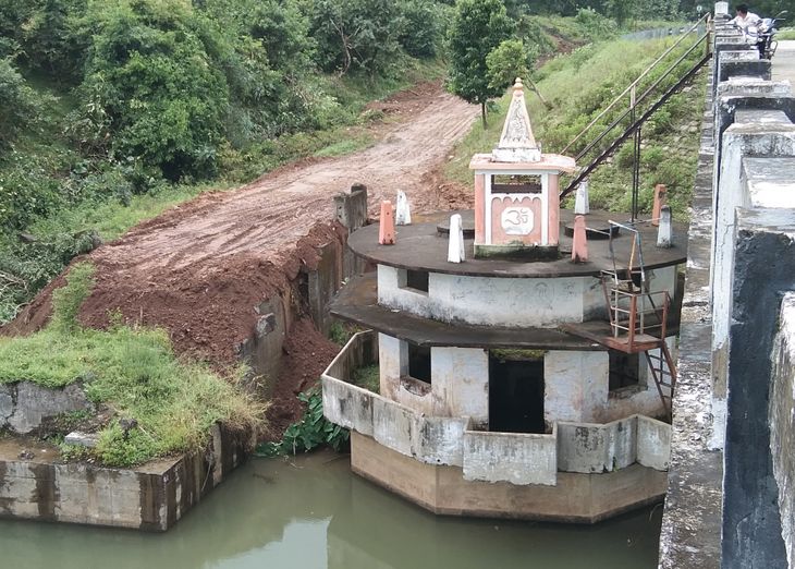 The municipality is building a ramp for idol immersion at the boat ghat ...
