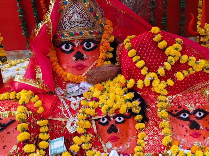 Devotees offered 56 offerings to the Mother Goddess and prayed for ...